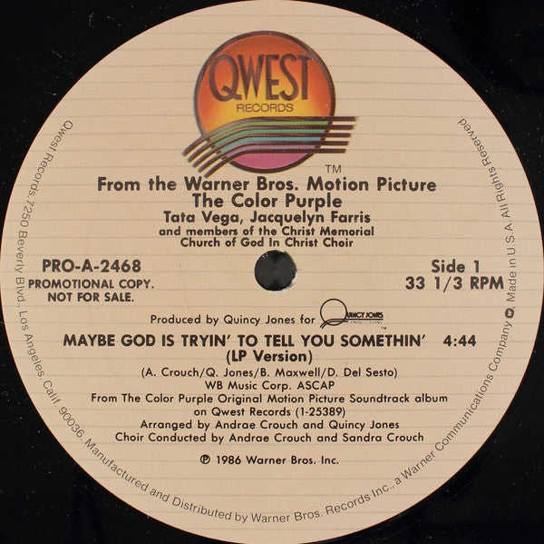 12" Single: Tata Vega, Jacquelyn Gouche-Farris, Christ Memorial Church ...